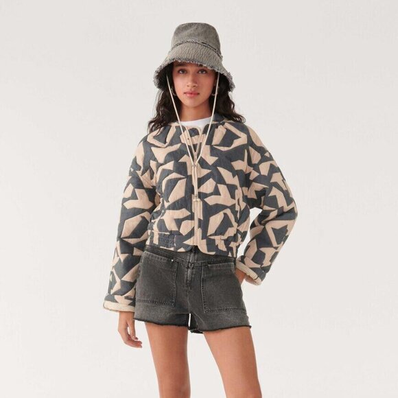 ba&sh | Jackets & Coats | Bash Pacino Bomber Jacket Top Zipup Quilted ...